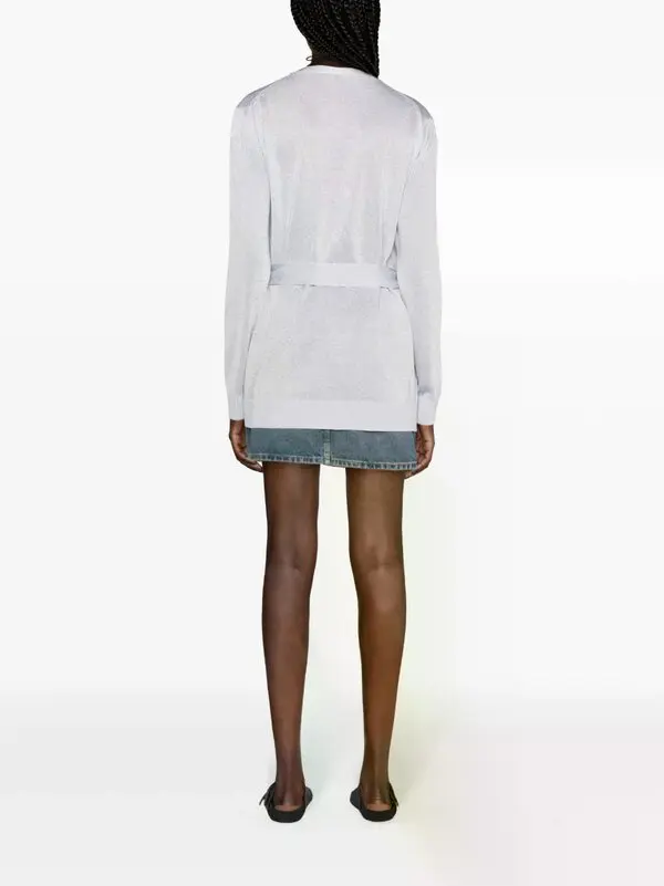 Missoni Metallic-threading Belted Cardigan