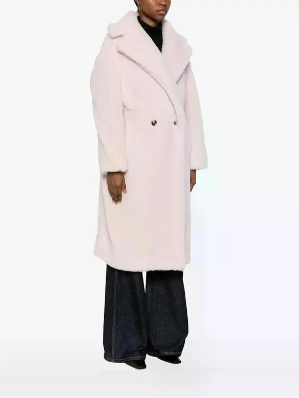 Max Mara Tedgirl Double-breasted Coat - Pink