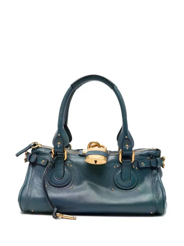 Chloé Paddington Grained Leather Shoulder Bag