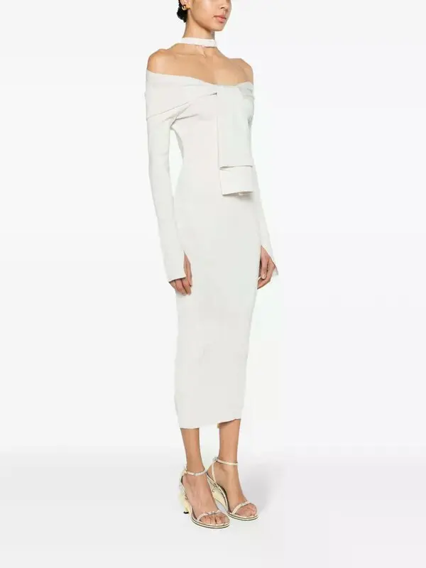 Jacquemus La Robe Doble Midi Dress - Neutrals