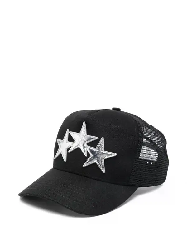 Amiri Star-appliqué Cap - Black