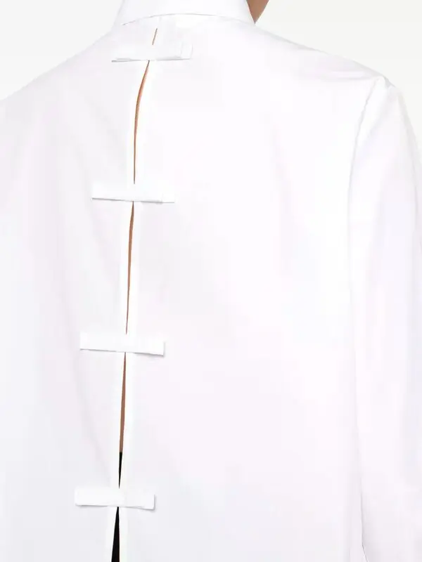 Red Valentino Tie-back Cotton Shirt