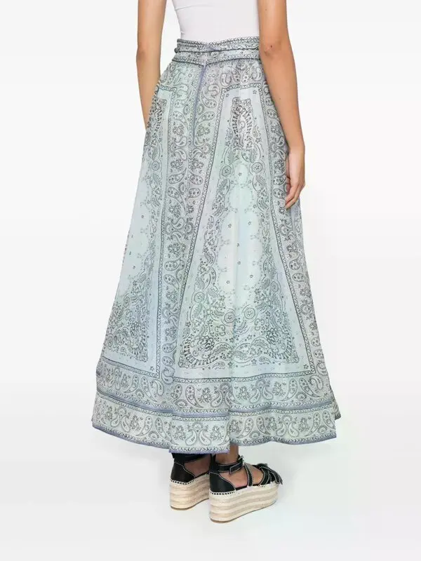 Zimmermann Matchmaker Midi Skirt