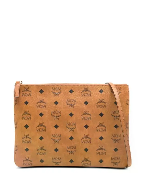 Mcm Visetos Monogram Clutch Bag