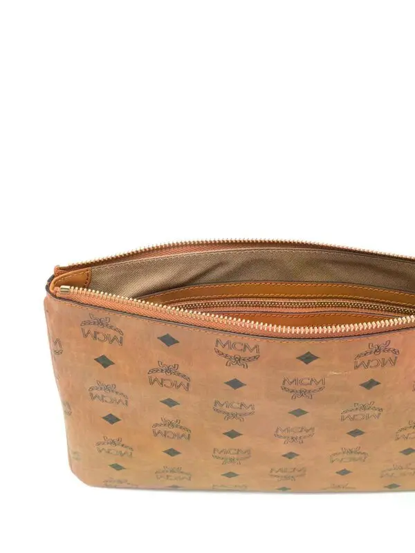 Mcm Visetos Monogram Clutch Bag