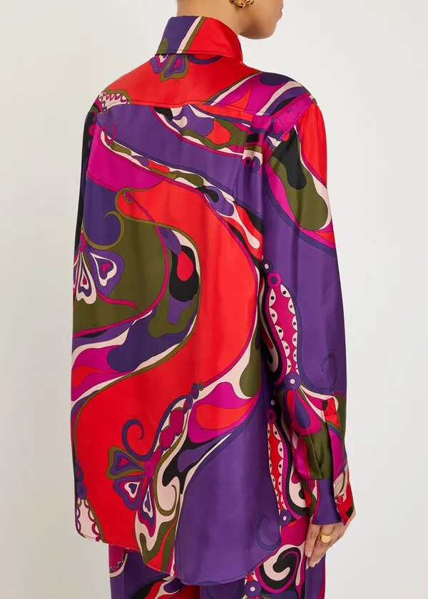 Emilio Pucci Printed Silk Shirt - Multicoloured 1