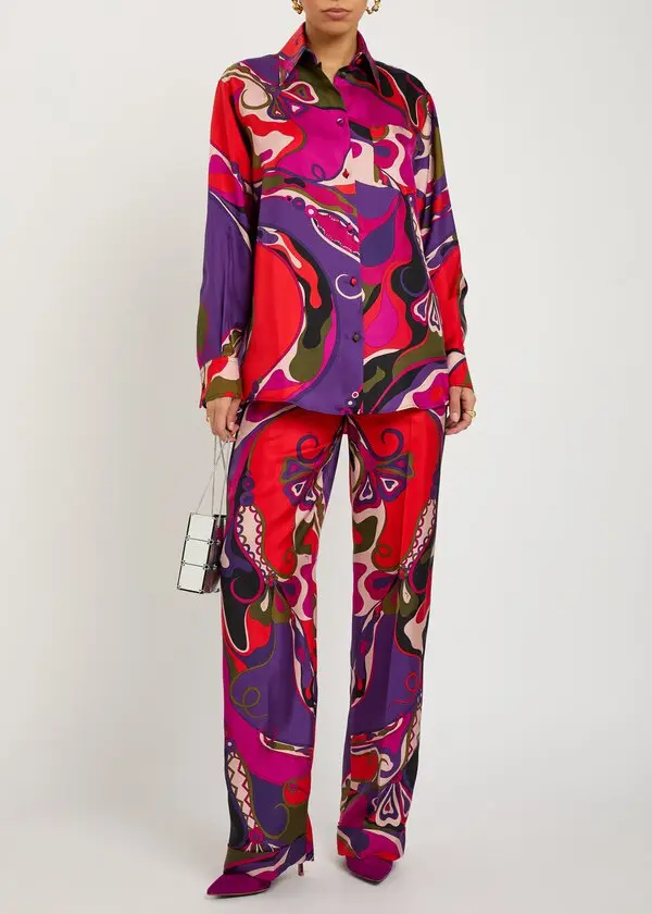 Emilio Pucci Printed Silk Shirt - Multicoloured 1