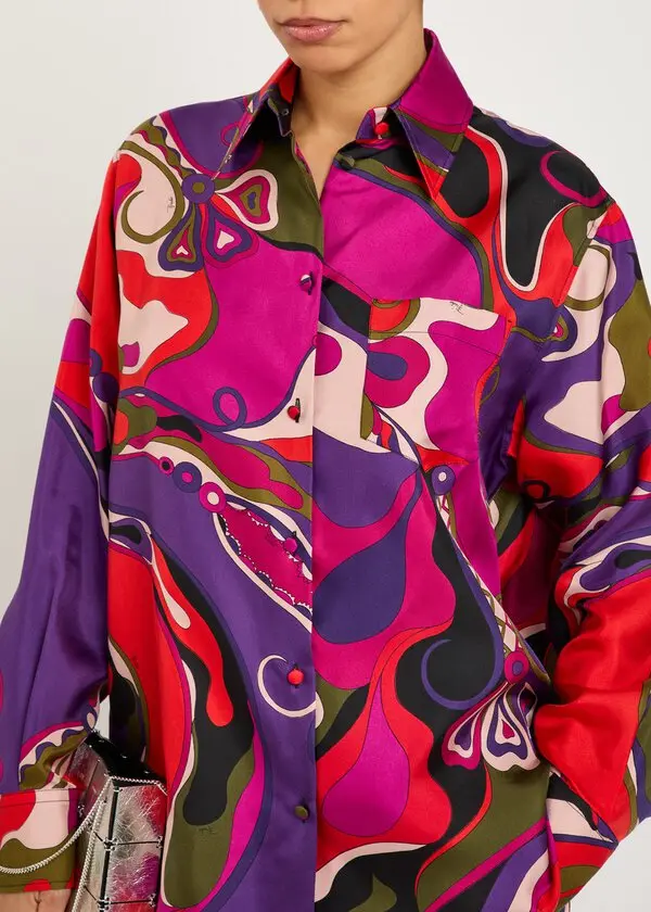 Emilio Pucci Printed Silk Shirt - Multicoloured 1