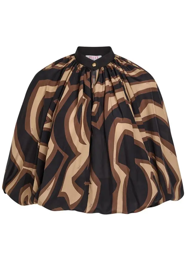 Emilio Pucci Printed Silk Blouse