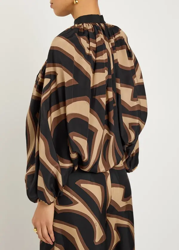 Emilio Pucci Printed Silk Blouse