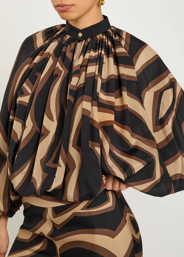 Emilio Pucci Printed Silk Blouse
