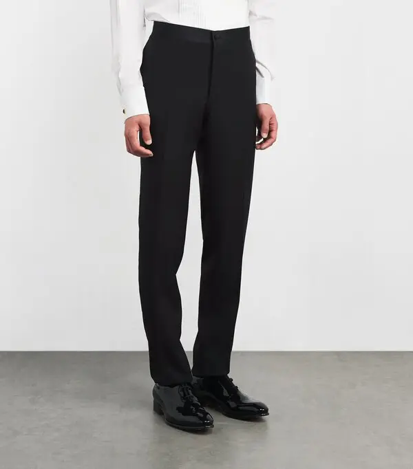 Canali Wool Tuxedo Trousers