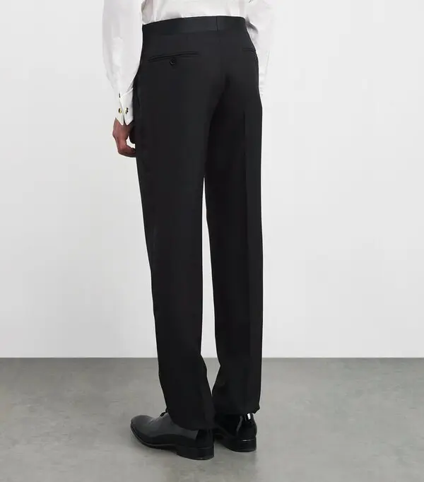 Canali Wool Tuxedo Trousers