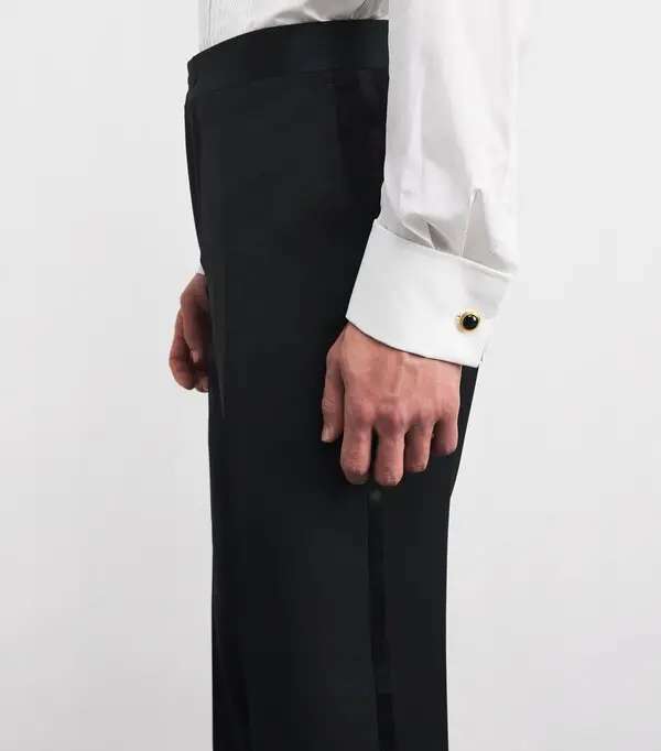 Canali Wool Tuxedo Trousers