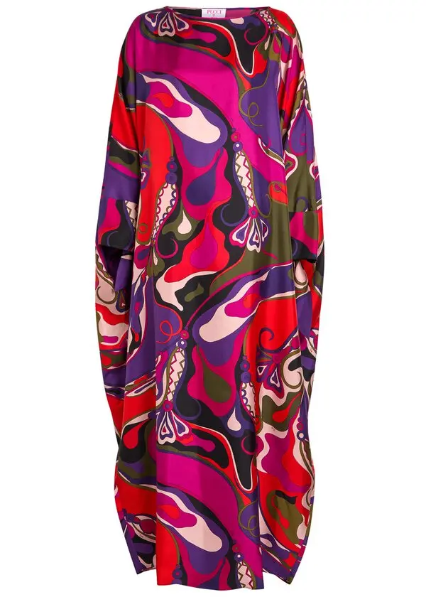 Emilio Pucci Printed Silk Gown - Multicoloured 1