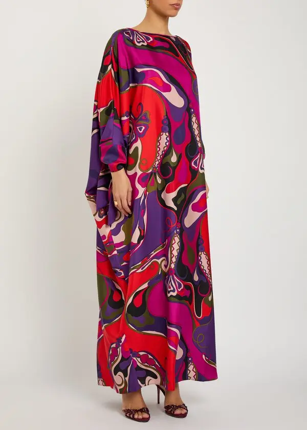 Emilio Pucci Printed Silk Gown