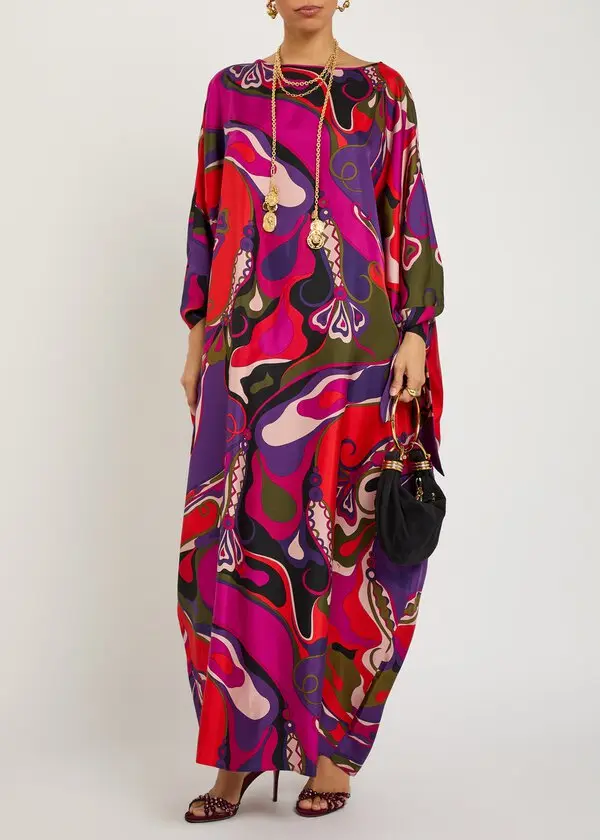 Emilio Pucci Printed Silk Gown