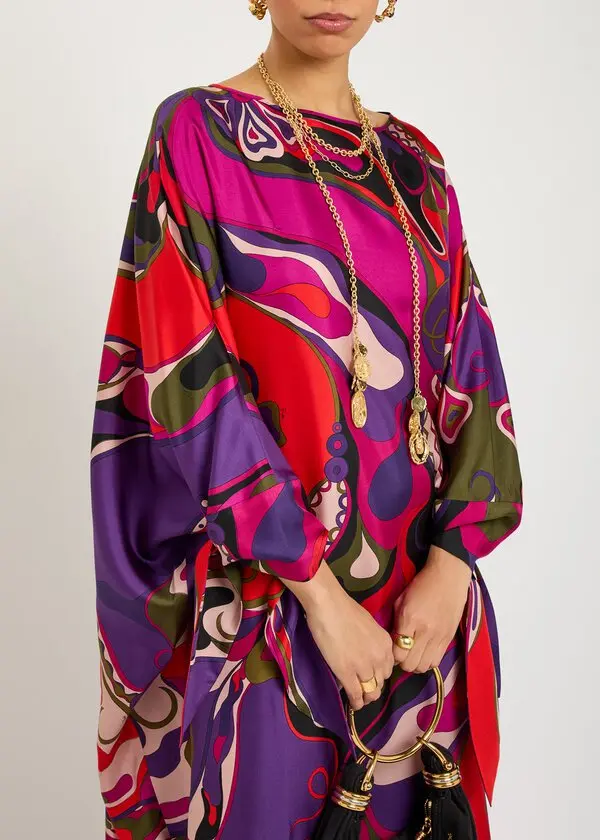 Emilio Pucci Printed Silk Gown