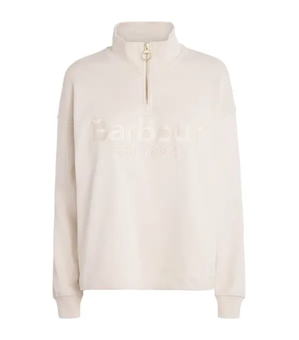 Barbour Cotton Sara Half-zip Sweatshirt