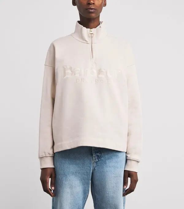 Barbour Cotton Sara Half-zip Sweatshirt