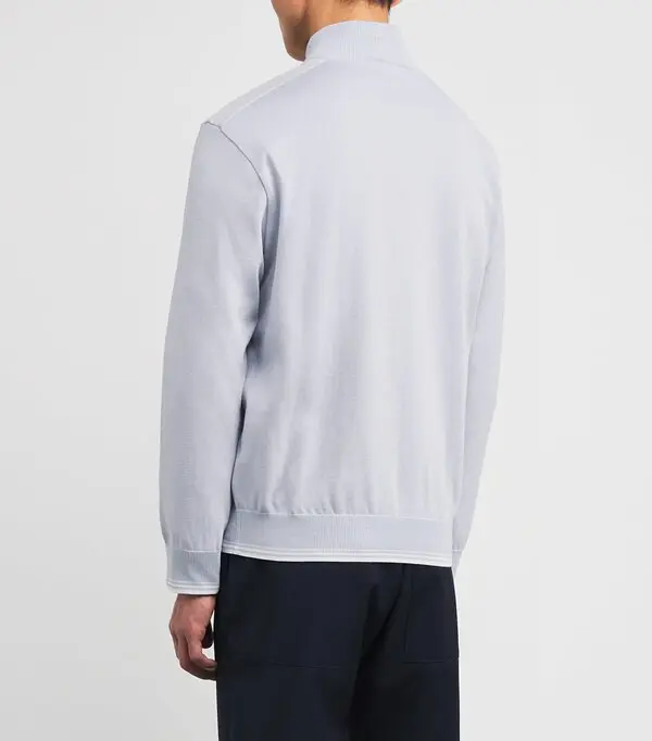 Paul & Shark Organic Cashmere Half-zip Sweater