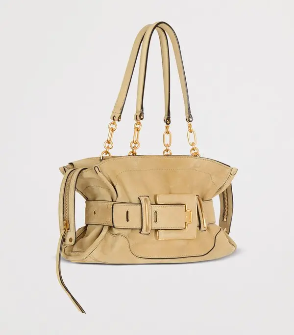 Balmain Anthem Shoulder Bag - Beige