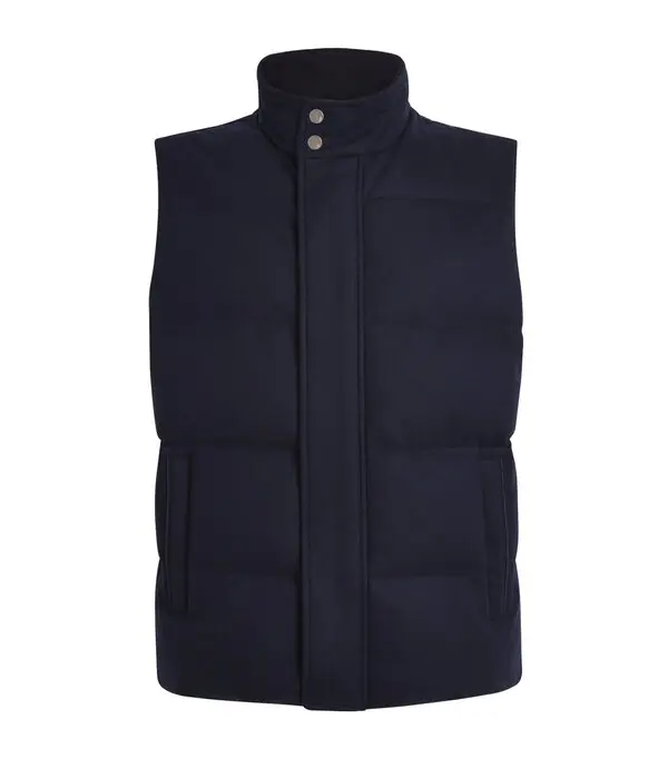 Canali Cashmere Puffer Gilet