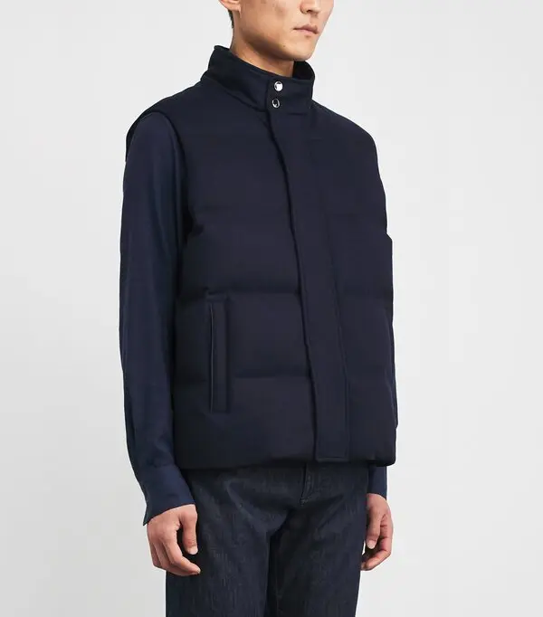 Canali Cashmere Puffer Gilet