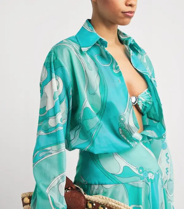 Emilio Pucci Cotton Orchidee Print Shirt