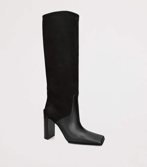 Alaïa Leather Knee-high Boots - Black