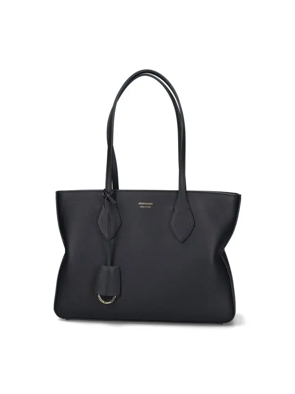 FERRAGAMO Small 'star' Tote Bag - Black