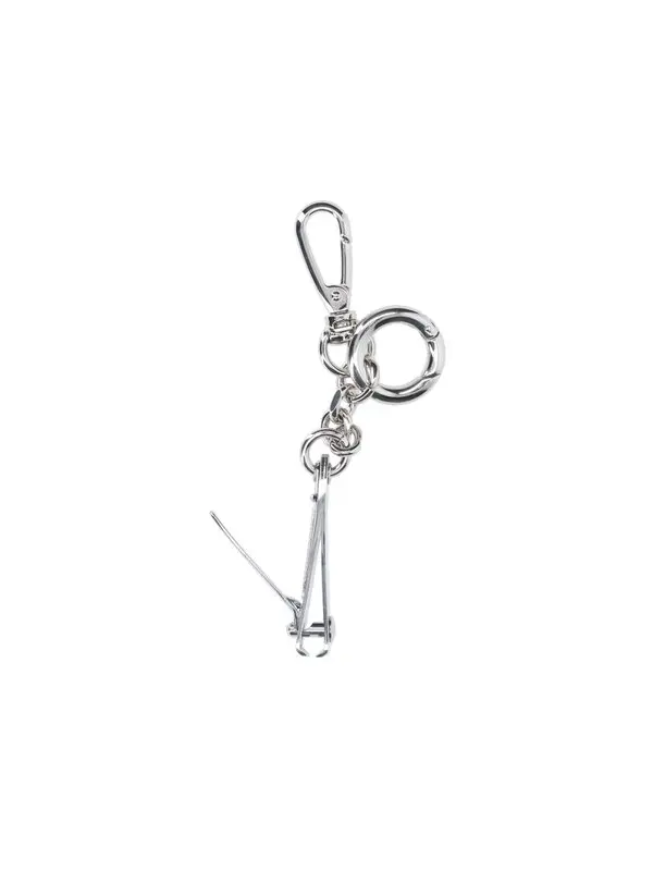MAISON MARGIELA Nail Cutter Keyring Charm - Silver