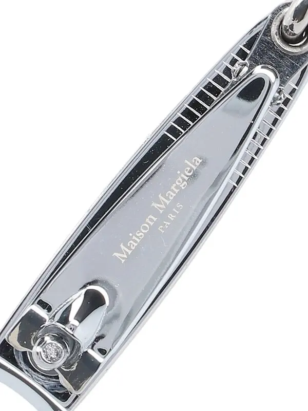 MAISON MARGIELA Nail Cutter Keyring Charm - Silver