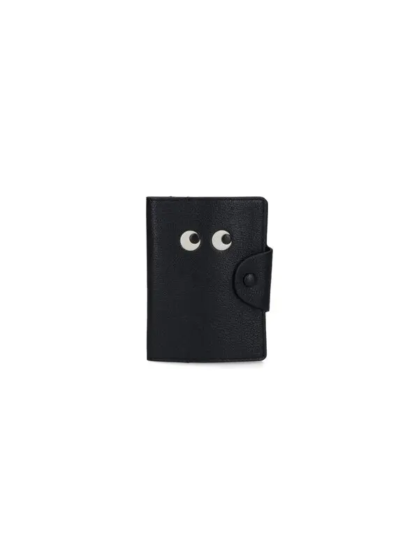 ANYA HINDMARCH Eyes' Passport Holder - Black