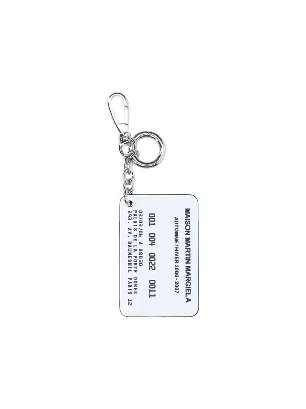 MAISON MARGIELA Card Holder With Keychain - Black
