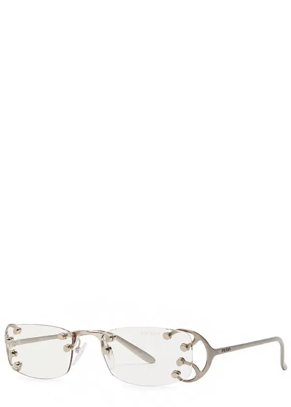 Prada Rimless Sunglasses - Silver