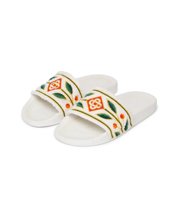 Casablanca Laurel Terry Slides - Multicolor