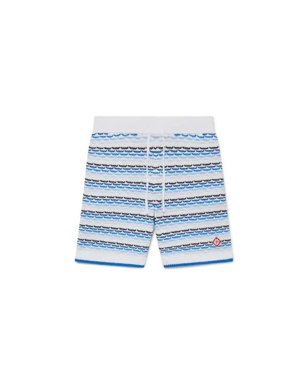 Casablanca Tuck Stitch Relaxed Shorts - Multicolor