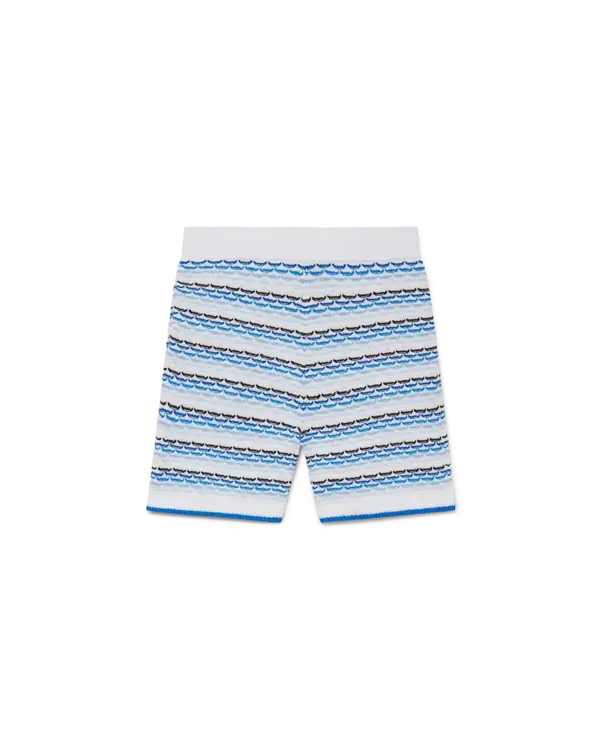Casablanca Tuck Stitch Relaxed Shorts - Multicolor