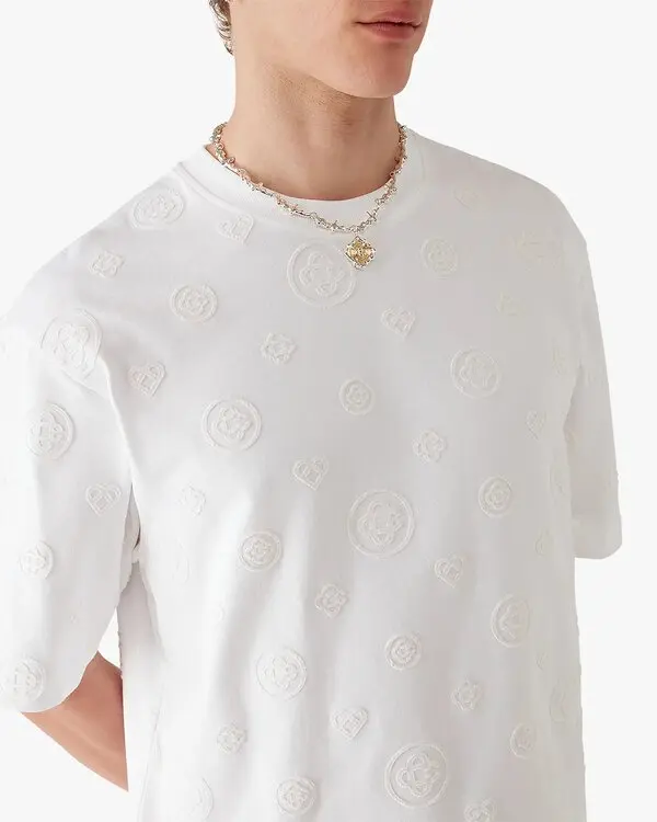 Casablanca Applique Monogram Oversized Short Sleeve T-shirt - Multicolor