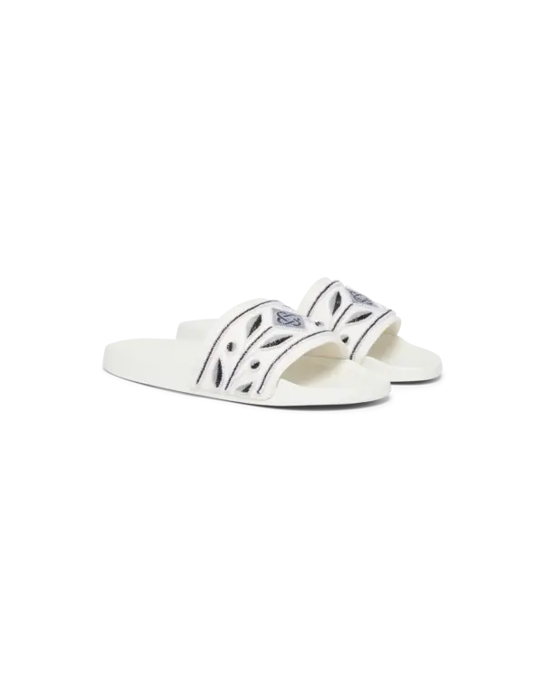 Casablanca Laurel Terry Slides - Multicolor