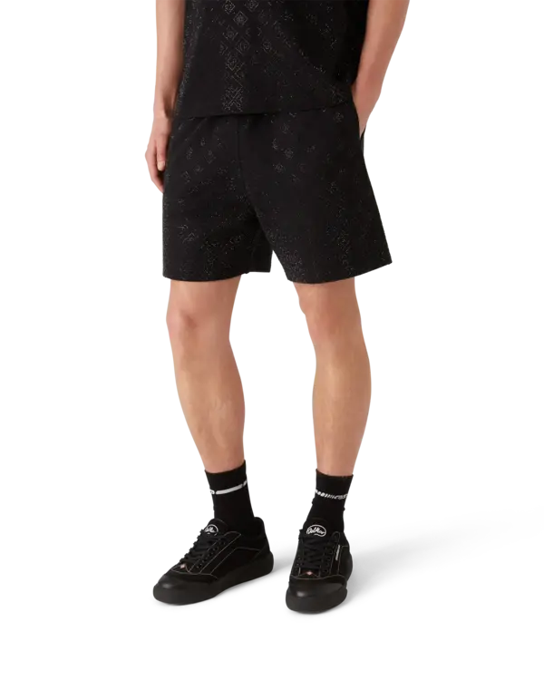 Casablanca Crystal Monogram Sweatshorts - Multicolor