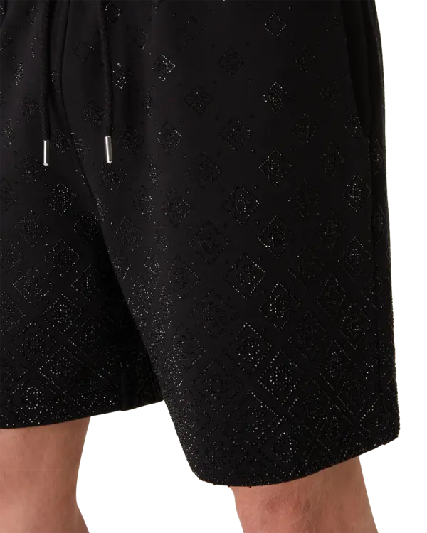 Casablanca Crystal Monogram Sweatshorts - Multicolor