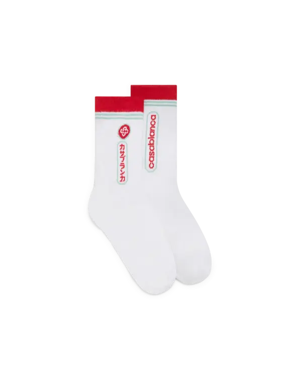 Casablanca Fuji Dream Printed Crew Socks - Multicolor