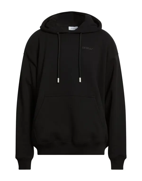 OFF-WHITE™ Cotton-blend Logo Hoodie - Black