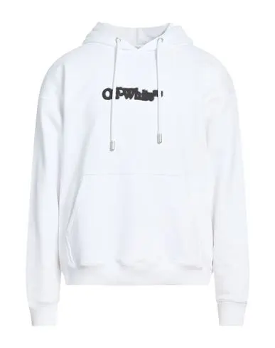 OFF-WHITE™ Cotton-blend Logo Hoodie - White