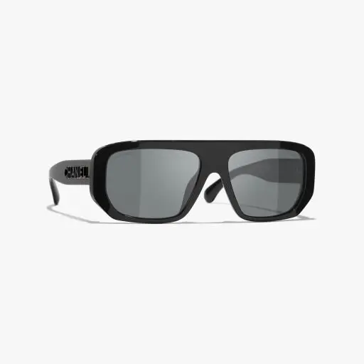 Chanel Shield Sunglasses - Black