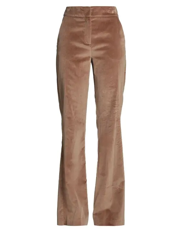 DRUMOHR Flared Velvet Trousers - Beige