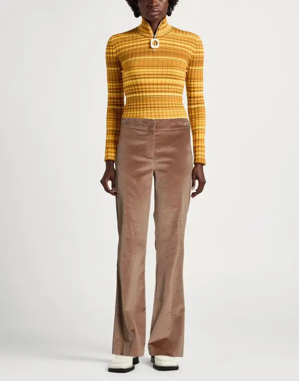 DRUMOHR Flared Velvet Trousers - Beige