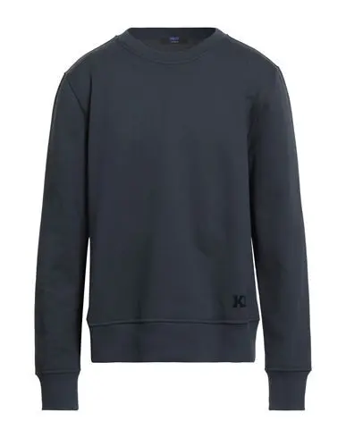 Kiton Cotton-blend Flocked Sweatshirt - Navy